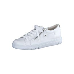 Gabor Leder-Sneakers in Wei&szlig; - 65% | Gr&ouml;&szlig;e 38,5 | Damen-sneakers