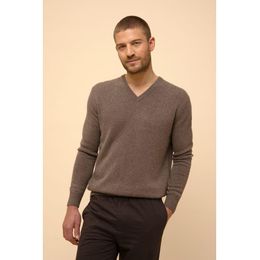Just Cashmere Kaschmir-Pullover "Nathan" in Braun - 62% | Gr&ouml;&szlig;e M | Herren-plussize