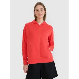 4F Sweatjacke in Rot - 72% | Gr&ouml;&szlig;e XS | Damen-sweatshirts-jacken