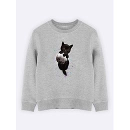 WOOOP Sweatshirt "Norma" in Grau - 62% | Gr&ouml;&szlig;e 152 | Kinder-sweatshirts-jacken