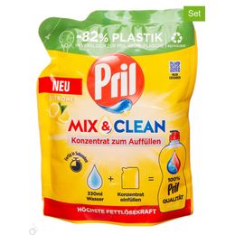 Pril 9er-Set: Handsp&uuml;lmittel-Konzentrat ''Mix & Clean'', je 120 ml - 50% | Putzutensilien