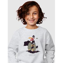 WOOOP Sweatshirt "Batman & Robin" in Grau - 59% | Gr&ouml;&szlig;e 140 | Kinder-sweatshirts-jacken