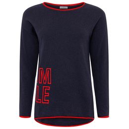 Zwillingsherz Pullover "SMILE" in Dunkelblau - 61% | Gr&ouml;&szlig;e S | Damen-pullover-cardigans