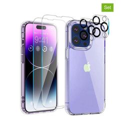 SWEET ACCESS 5tlg. Set: Full-Body-Case f&uuml;r iPhone 12 Pro in Transparent - 65% | Damen-handytaschen