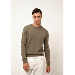 Just Cashmere Kaschmir-Pullover "Howard" in Khaki - 60% | Gr&ouml;&szlig;e M | Herren-plussize