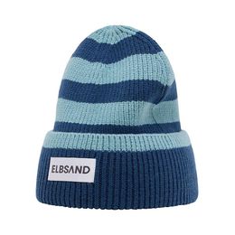 ELBSAND Beanie "Norid" in Dunkelblau/ Hellblau - 42% | Damen-muetzen-caps