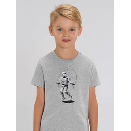 WOOOP Shirt "Stormtrooper Skipping" in Grau - 58% | Gr&ouml;&szlig;e 104 | Kinder-oberteile