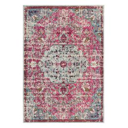 Safavieh Kurzflor-Teppich "Madison" in Pink/ Hellblau - 45% | Gr&ouml;&szlig;e 122x183 cm |
