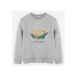 WOOOP Sweatshirt "Nope" in Grau - 59% | Gr&ouml;&szlig;e 152 | Kinder-sweatshirts-jacken