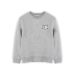 WOOOP Sweatshirt "Chat clin doeil"" in Grau - 61% | Gr&ouml;&szlig;e 104 | Kinder-sweatshirts-jacken