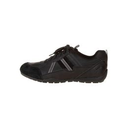 Geox Leder-Sneakers "Ravex" in Schwarz - 60% | Gr&ouml;&szlig;e 45 | Herrensneakers