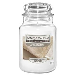 Yankee Candle Home Inspiration Duftkerze "White Linen & Lace"- 538 g - 34% | Kerzen-vasen