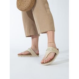 BACKSUN Zehentrenner "Carlita" in Beige - 63% | Gr&ouml;&szlig;e 37 | Damen-sandalen