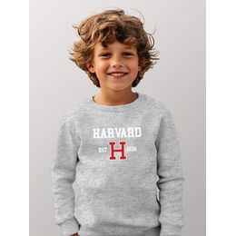 American Universities Sweatshirt "Harvard Est 1636" in Grau - 62% | Gr&ouml;&szlig;e 104 | Kinder-sweatshirts-jacken