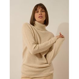 Just Cashmere Kaschmir-Pullover "June" in Creme - 60% | Gr&ouml;&szlig;e L | Damen-pullover-cardigans