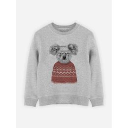 WOOOP Sweatshirt "Winter coala" in Grau - 61% | Gr&ouml;&szlig;e 152 | Kinder-sweatshirts-jacken