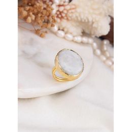 Pierres delicates Vergold. Ring mit Edelstein - 52% | Schmuck