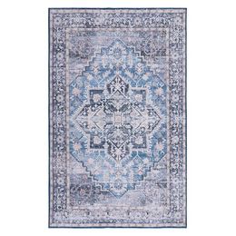 Safavieh Kurzflor-Teppich in Blau/ Grau - 46% | Gr&ouml;&szlig;e 183x274 cm |