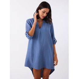 Zwillingsherz Tunika "Rom" in Blau - 41% | Damen-blusen