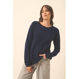 Just Cashmere Kaschmir-Pullover "Nethy" in Dunkelblau - 59% | Gr&ouml;&szlig;e M | Damen-pullover-cardigans