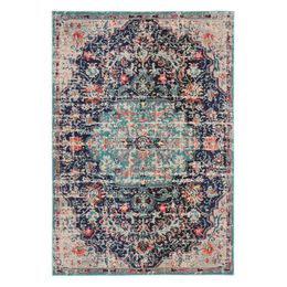 Safavieh Kurzflor-Teppich ''Madison'' in Beige/ Hellblau/ Blau - 45% | Gr&ouml;&szlig;e 91x152 cm |