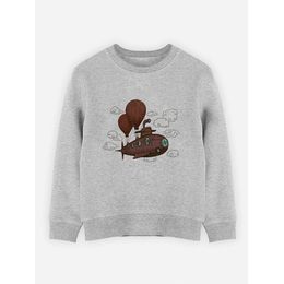 WOOOP Sweatshirt "The Fantastic Voyage" in Grau - 59% | Gr&ouml;&szlig;e 140 | Kinder-sweatshirts-jacken