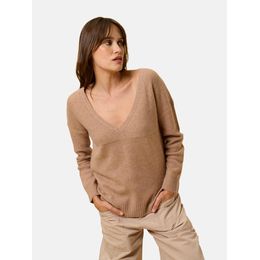 Just Cashmere Kaschmir-Pullover "Cassie" in Hellbraun - 62% | Gr&ouml;&szlig;e M | Damen-pullover-cardigans