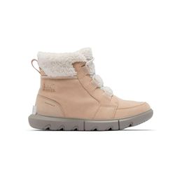Sorel Leder-Boots "Explorer" in Beige - 54% | Gr&ouml;&szlig;e 37 | Damen-stiefel
