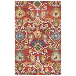 Safavieh Hochflor-Teppich ''Blossom'' in Rot/ Bunt - 50% | Gr&ouml;&szlig;e 61x91 cm |