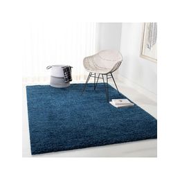 Safavieh Hochflor-Teppich in Dunkelblau - 46% | Gr&ouml;&szlig;e 244x244 cm |