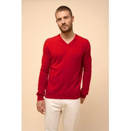 Just Cashmere Kaschmir-Pullover "Tom" in Rot - 59% | Gr&ouml;&szlig;e M | Herren-plussize