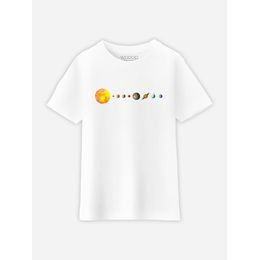 WOOOP Shirt "Solar System" in Wei&szlig; - 58% | Gr&ouml;&szlig;e 92 | Kinder-oberteile