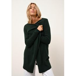 Just Cashmere Kaschmir-Cardigan "Brooke" in Dunkelgr&uuml;n - 62% | Gr&ouml;&szlig;e M | Damen-pullover-cardigans