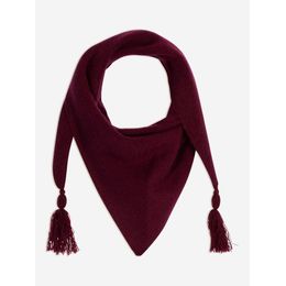 Just Cashmere Kaschmir-Schal "Lima" in Bordeuax - 61% | Damen-schals-tuecher