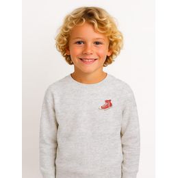 WOOOP Sweatshirt "Old school" in Grau - 62% | Gr&ouml;&szlig;e 104 | Kinder-sweatshirts-jacken