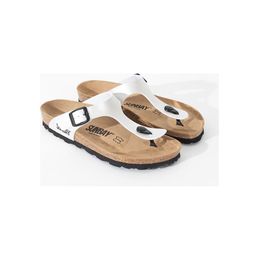 Sunbay Zehentrenner "Camelia" in Wei&szlig; - 65% | Gr&ouml;&szlig;e 37 | Damen-sandalen