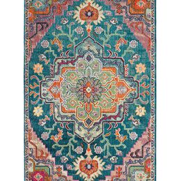 Safavieh Kurzflor-Teppich in Mint/ Pink - 43% | Gr&ouml;&szlig;e 152x244 cm |