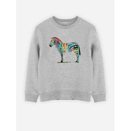 WOOOP Sweatshirt "Fresh Paint" in Grau - 57% | Gr&ouml;&szlig;e 140 | Kinder-sweatshirts-jacken