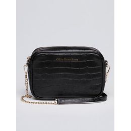 CXL by Christian Lacroix Leder-Umh&auml;ngetasche in Schwarz - (B)22 x (H)14 x (T)8 cm - 75% | Damen-taschen