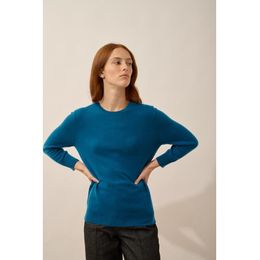 Just Cashmere Kaschmir-Pullover "Janice" in Blau - 62% | Gr&ouml;&szlig;e M | Damen-pullover-cardigans