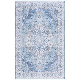 Safavieh Kurzflor-Teppich ''Tucson'' in Blau/ Hellblau - 49% | Gr&ouml;&szlig;e 122x183 cm |