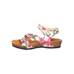 Think! Leder-Sandalen "Flamingo" in Wei&szlig;/ Bunt - 71% | Gr&ouml;&szlig;e 39 | Damen-sandalen