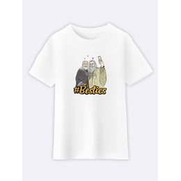 WOOOP Shirt "Gandalf and dumbledore" in Wei&szlig; - 58% | Gr&ouml;&szlig;e 140 | Kinder-oberteile