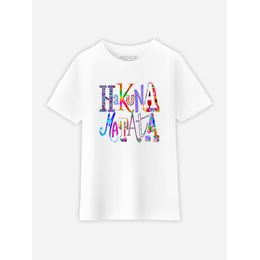 WOOOP Shirt "Hakuna Matata" in Wei&szlig; - 58% | Gr&ouml;&szlig;e 152 | Kinder-oberteile