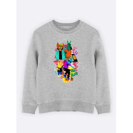 WOOOP Sweatshirt "Bad Blood" in Grau - 61% | Gr&ouml;&szlig;e 116 | Kinder-sweatshirts-jacken