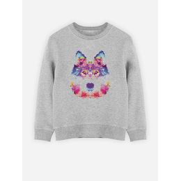 WOOOP Sweatshirt "Wolfie" in Grau - 59% | Gr&ouml;&szlig;e 140 | Kinder-sweatshirts-jacken