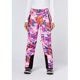 Chiemsee Ski-/ Snowboardhose in Pink/ Bunt - 52% | Gr&ouml;&szlig;e 44 | Damen-sporthosen