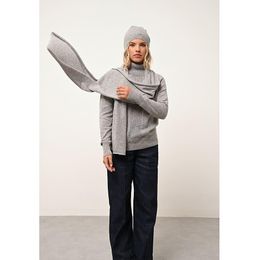 Just Cashmere Kaschmir-Schal "Spencer" in Grau - (L)200 x (B)30 cm - 60% | Damen-schals-tuecher