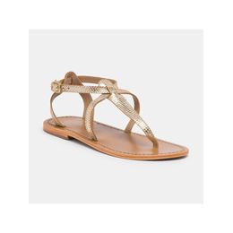CALANK Leder-Sandalen in Gold - 60% | Gr&ouml;&szlig;e 37 | Damen-sandalen