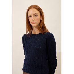 Just Cashmere Kaschmir-Pullover "Nadia" in Dunkelblau - 69% | Gr&ouml;&szlig;e L | Damen-pullover-cardigans